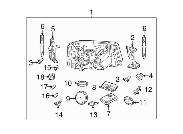 2006-2009 Land Rover Range Rover Sport Composite Assembly LR012442 ...