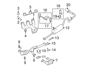 7L5Z-5B266-A - Converter Gasket - 2007-2011 Ford Ranger | Eastgate Ford ...