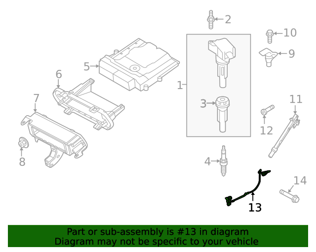 Genuine OEM Ford Part - Knock Sensor FT4Z-12A699-D | Genuine OEM Ford ...