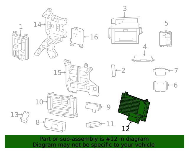 213-900-28-17 - Cruise Control Module 2019-2020 Mercedes-Benz ...