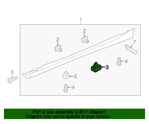 87758-37000 - Rocker Molding Grommet 2003-2019 Kia | Kia.Parts Store