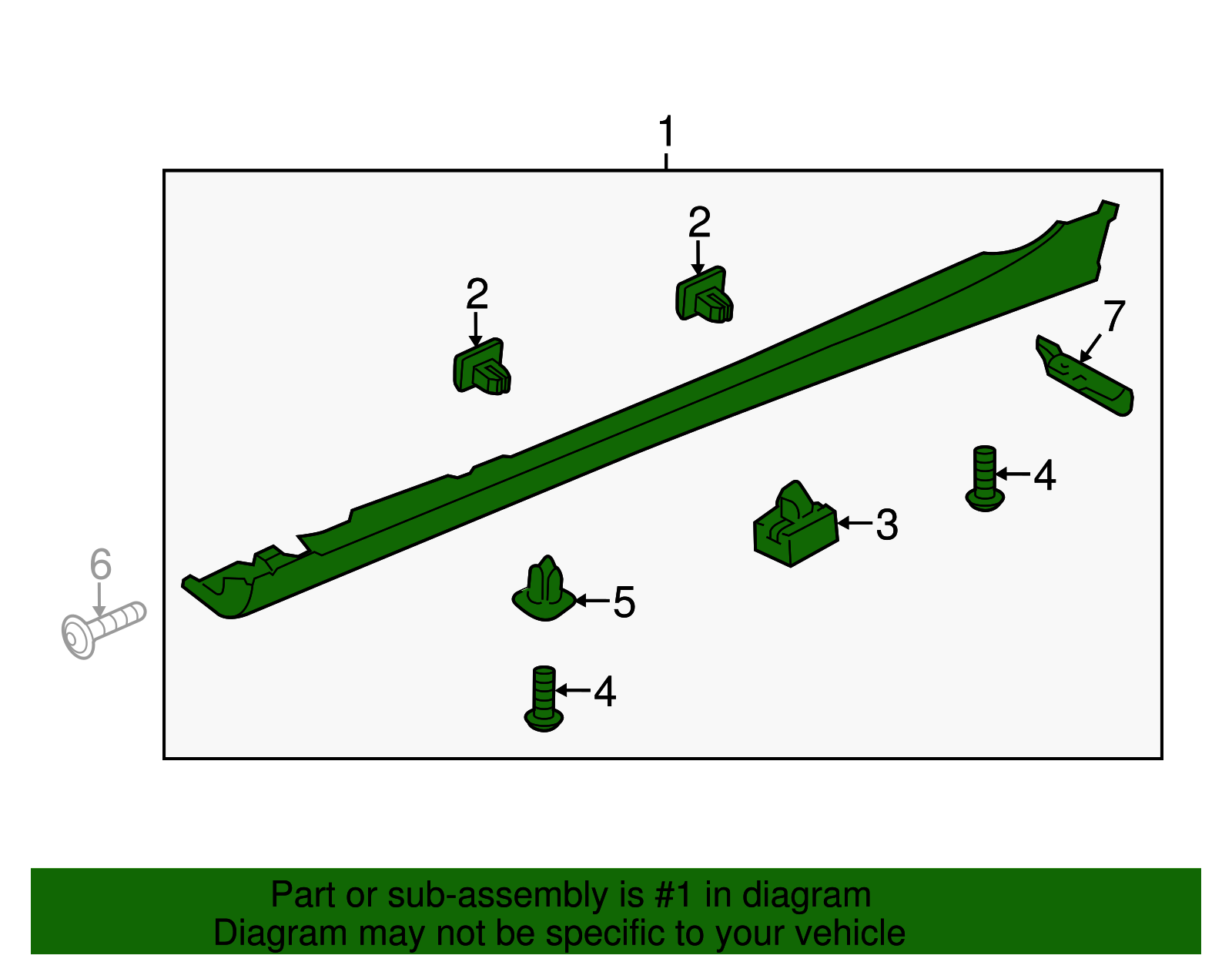 87752-2T100 - Rocker Molding 2011-2015 Kia Optima | Kia.Parts Store