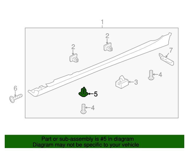 87759-2T000 - Rocker Molding Retainer Nut 2011-2016 Kia | Kia.Parts Store