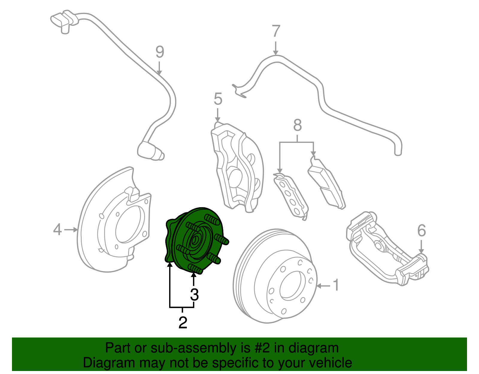 1999-2007 GM Front Wheel Hub 19419501 GM | GMPartsDirect.com