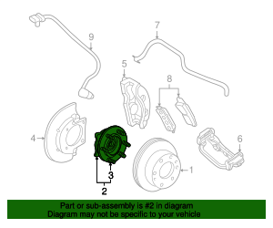 1999-2007 GM Front Wheel Hub 19419501 | OEM GM Parts