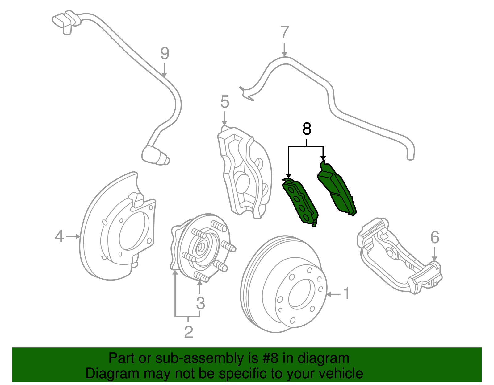 1999-2017 GM Front Disc Brake Pad Set with Clips 19432941 | OEM GM Parts