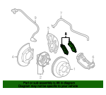 1999-2017 GM Front Disc Brake Pad Set with Clips 19432941 | OEM GM Parts