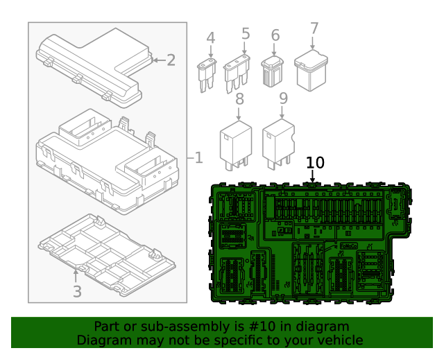 2019-2023 Ford Ranger Junction Block JU5Z-15604-CT | OEM Parts Online