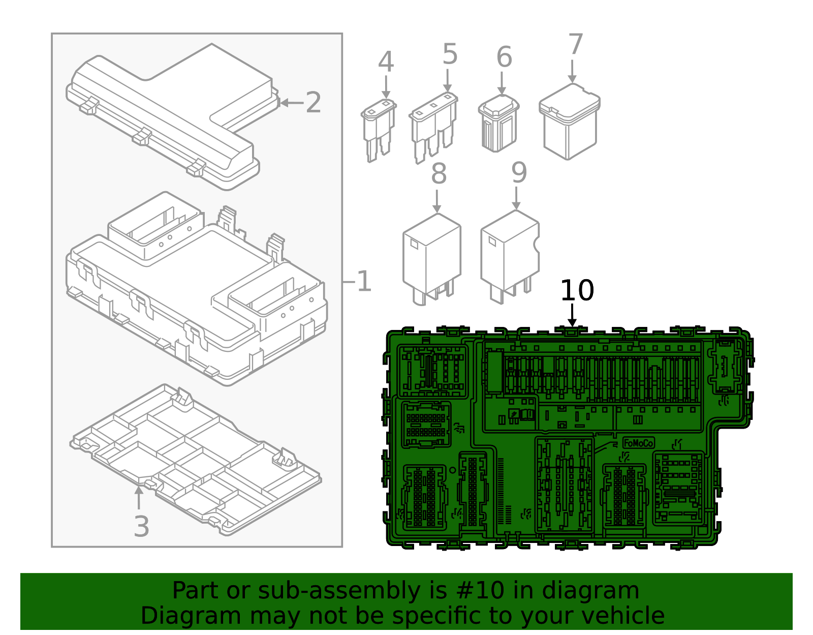 2019-2023 Ford Ranger | Junction Block | JU5Z-15604-CS | Walls' Ford Parts
