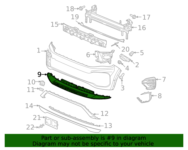 2020-2021 Volkswagen Lower Cover 3CN-805-915-A-9B9 | Xtreme VW Parts