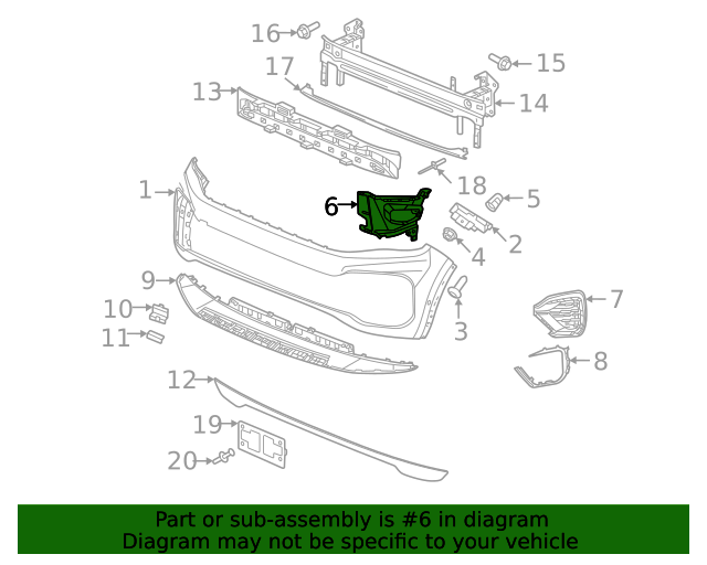 2020-2023 Volkswagen Atlas Cross Sport Side Support 3CN-807-883 ...