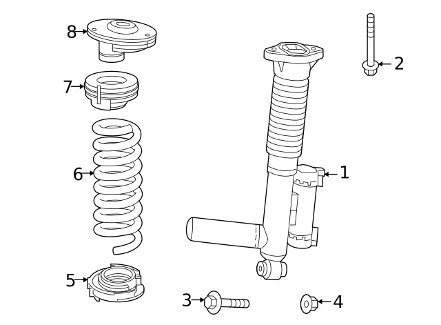 290-324-07-00 - Coil Spring Insulator 2017-2023 Mercedes-Benz ...