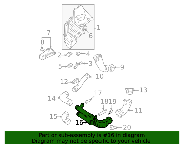Genuine BMW 13-71-8-054-842 | Tube Assembly | FREE Shipping on Most ...