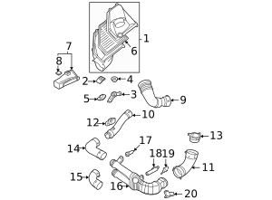 13718095803 - 2021-2024 BMW Inlet Duct (13-71-8-095-803) | BMW of South ...