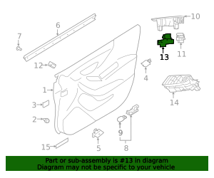 2018-2024 Subaru Window Switch 83071FL310 | Subaru Online Parts