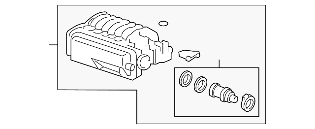 Genuine OEM Acura - Vapor Canister Part# 17011-STX-A01 | Acura Parts ...