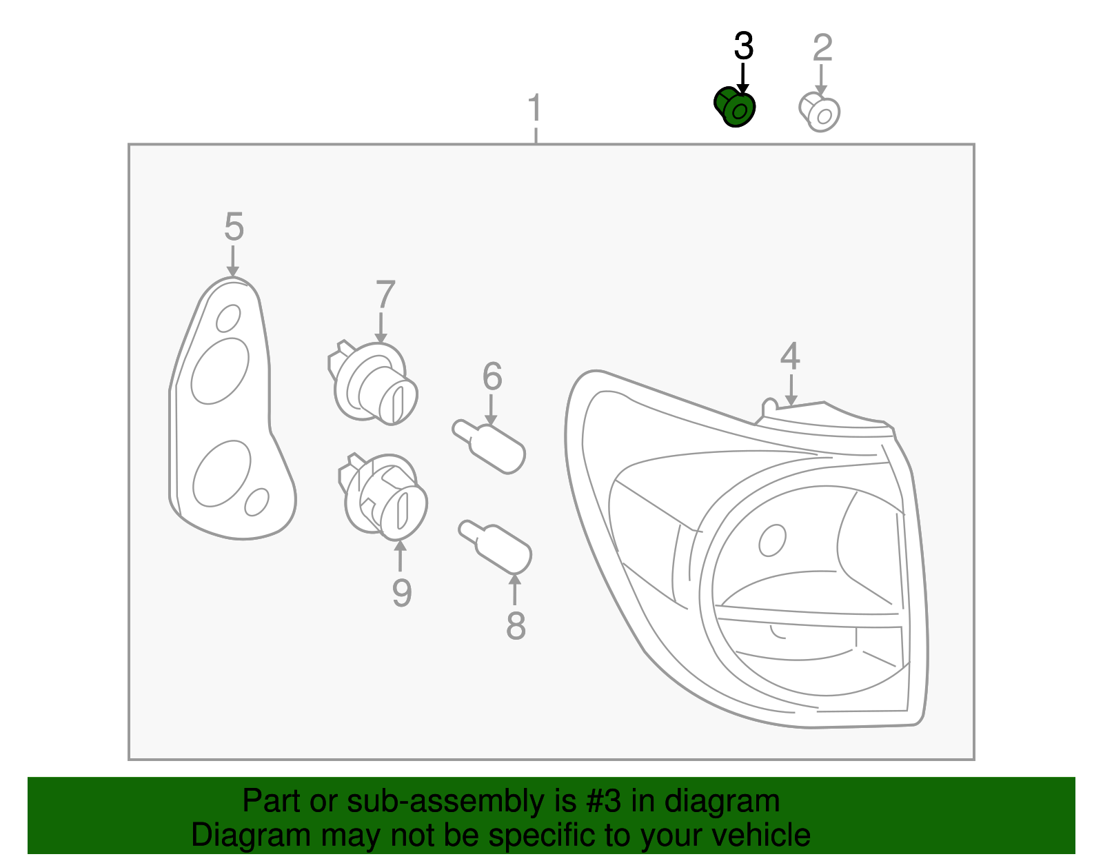 90178-A0092 - 2008-2024 Toyota - Backup Lamp Assembly Nut | Conicelli ...