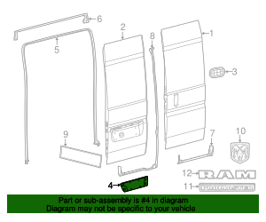 2014-2023 Ram Bracket 68223757AB | TascaParts.com