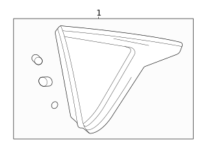 84846601 - Body Passenger Side Upper Rear Applique 2020-2023 Cadillac ...