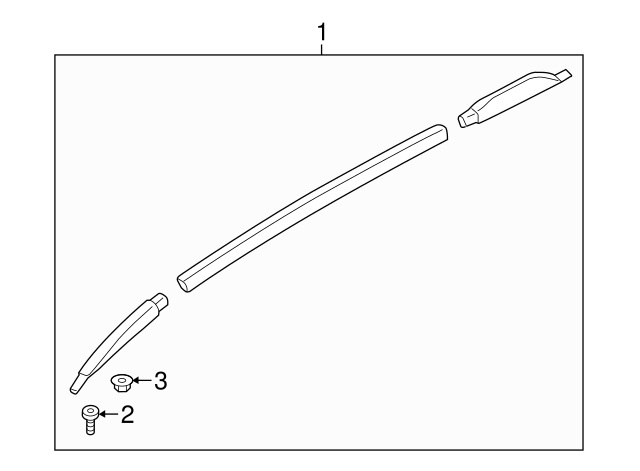2017-2019 Subaru Outback Roof Rail 91151AL200 | Subaru Parts Store