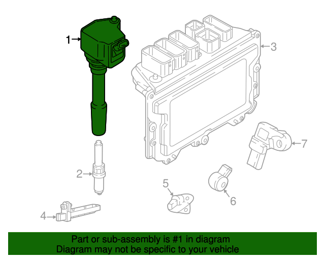 2023-2024 BMW Ignition Coil 12139453463 | OEM Parts Online