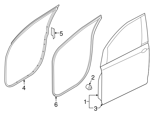 82191-28010 - Door Shell Bumper 2004-2021 Kia | Kia.Parts Store