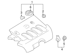 2010-2021 Nissan Engine Cover 14041-ZT60A | Temecula Nissan Parts