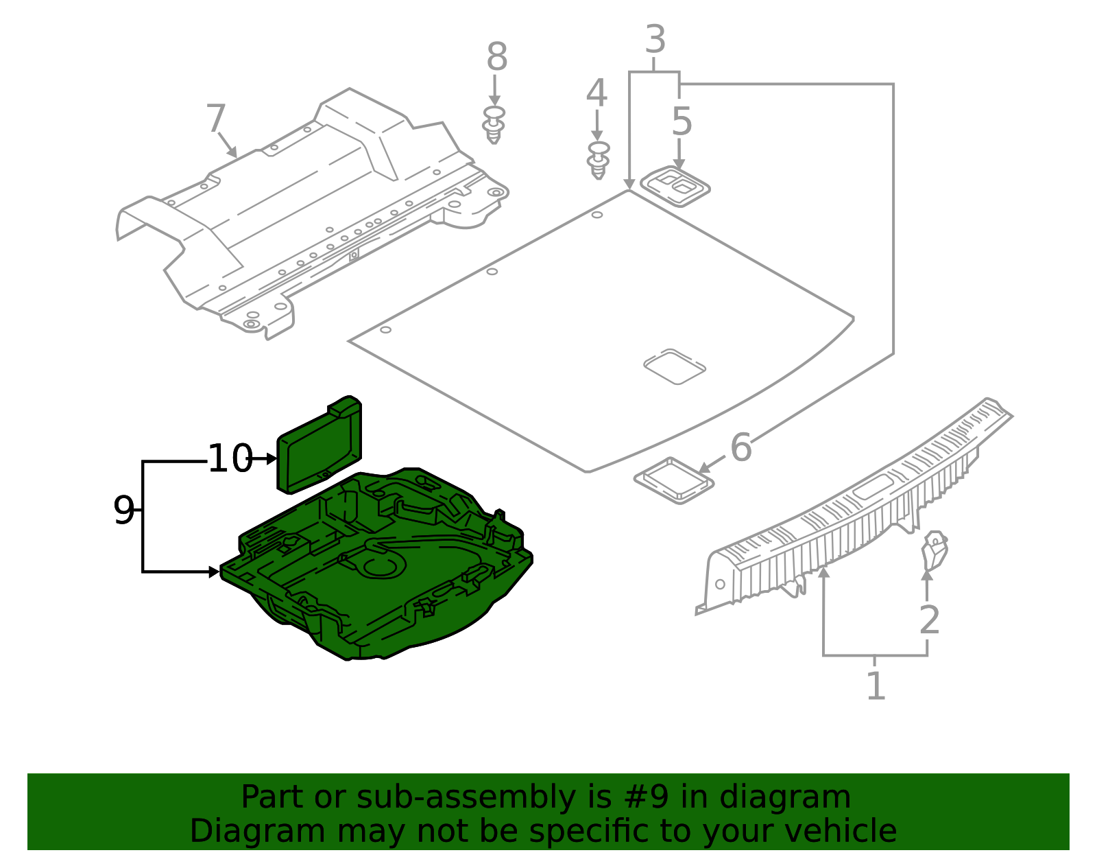 2018-2024 Audi Tool Compartment 8W7-863-091-F | TascaParts.com