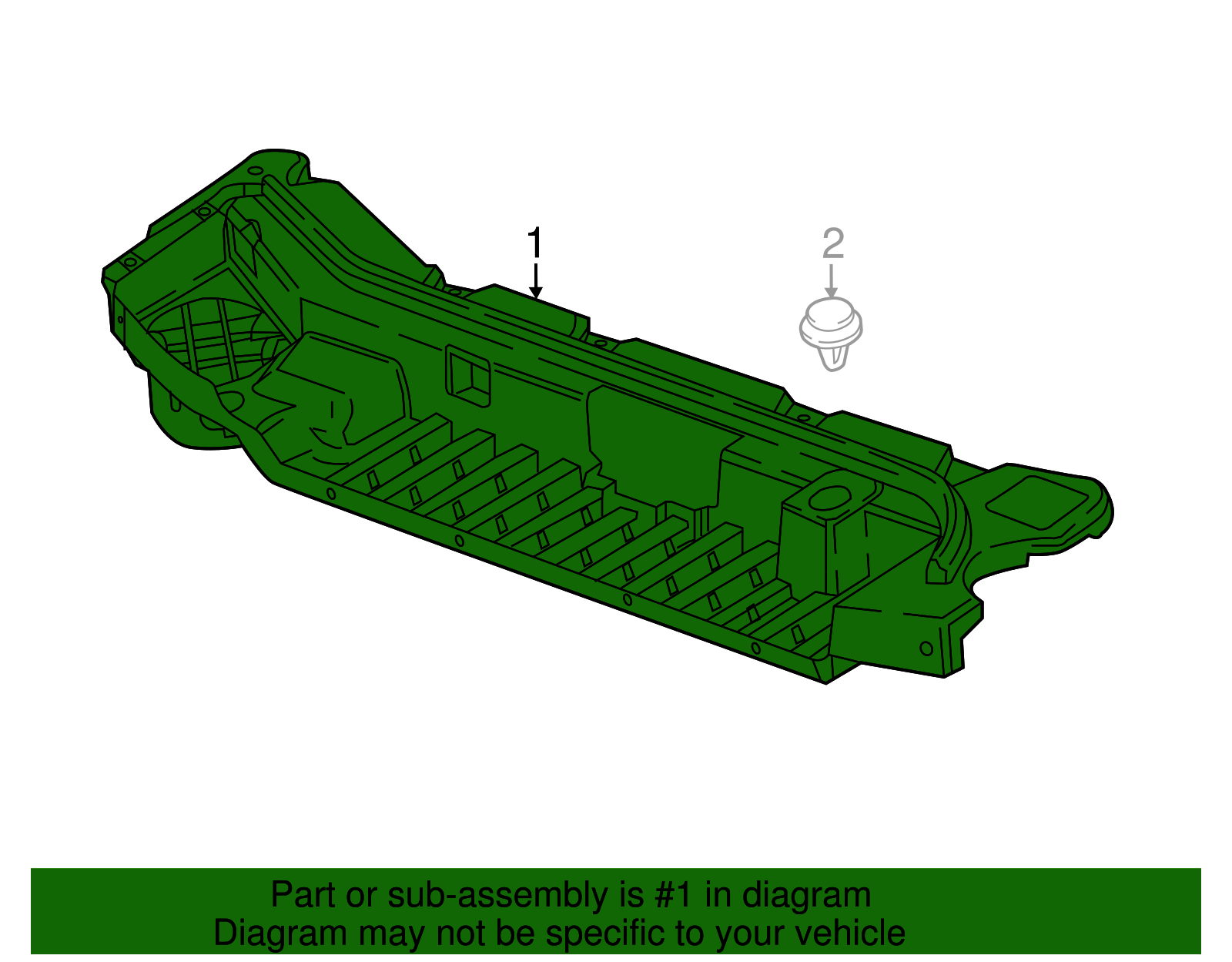 2017-2019 Cadillac XT5 Intake Air Splash Shield 84342656 GM ...