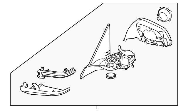Genuine BMW 51-16-7-291-531 | Mirror Assembly | FREE Shipping on Most ...