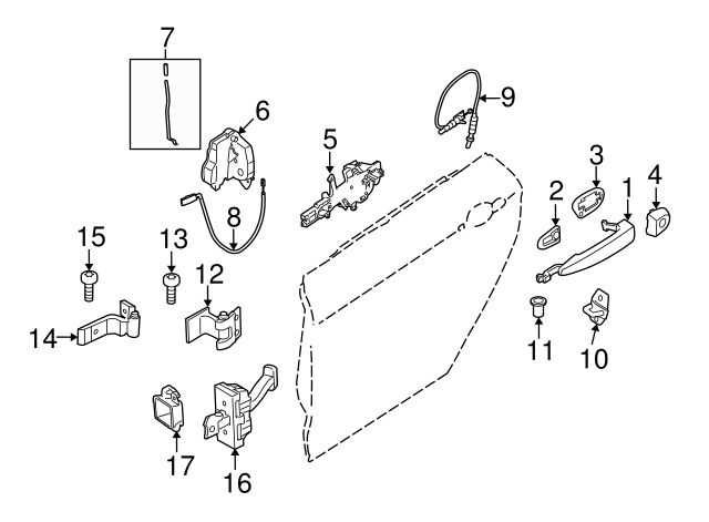 51-22-7-446-739 - Door Check Strap 2015-2020 BMW | AutoNationParts.com