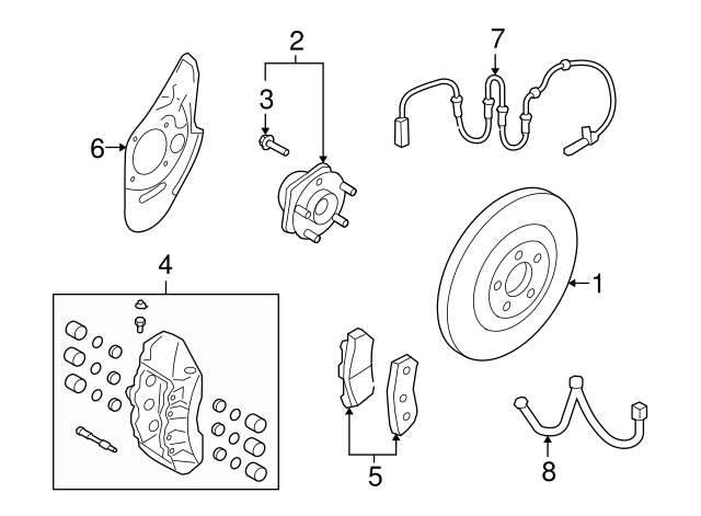 2015-2024 Nissan GT-R Hub & Bearing 40202-62B0A | TascaParts.com