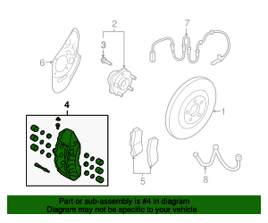 41011-KJ10A - Caliper - 2011-2021 Nissan GT-R | Nissan OEM Parts Direct