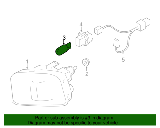 2009-2024 Subaru Signal Lamp Bulb 84920KE020 | Subaru Parts Store