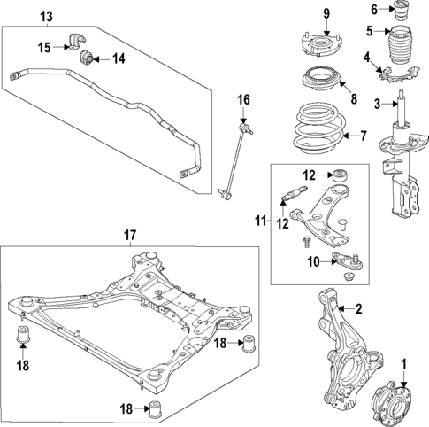 Suspension Components for 2022 Kia Sorento | Kia.Parts Store