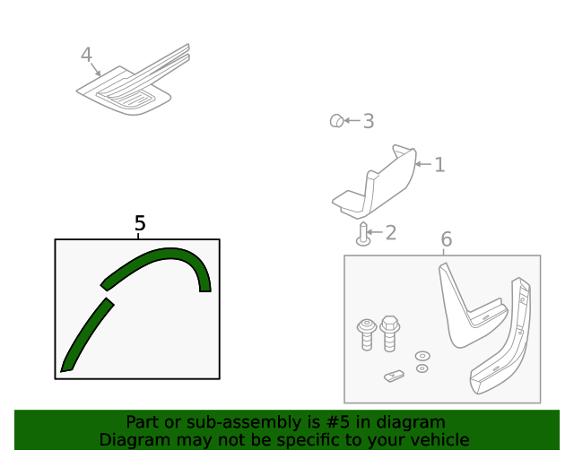 Genuine OEM Wheelhouse Molding Part# LR063747 Fits 2015-2022 Land Rover ...
