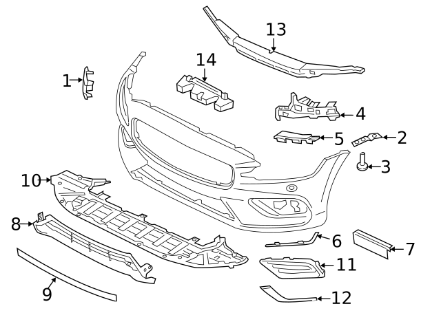 2019-2022 Volvo Air Deflector 32227198 | TascaParts.com