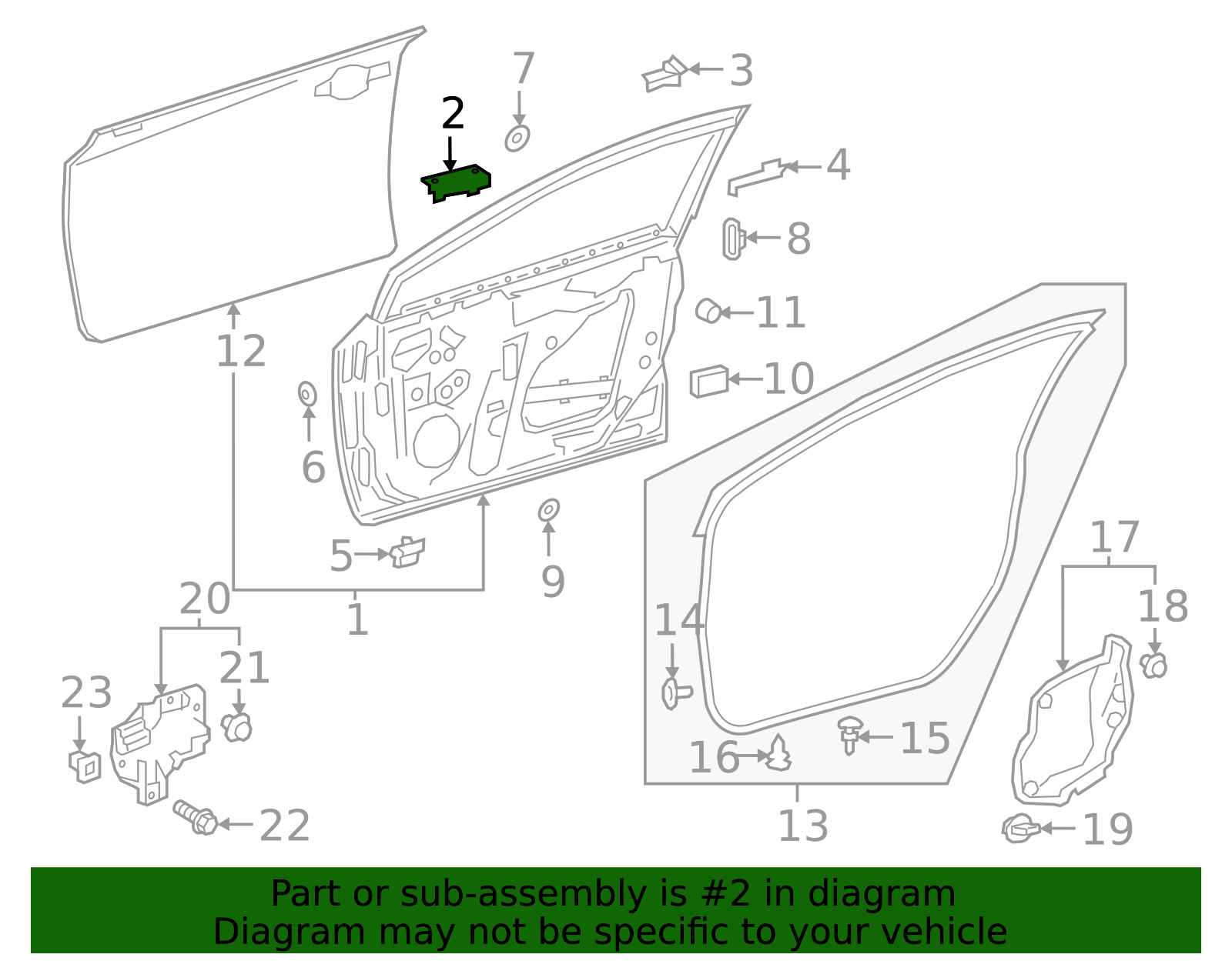 2019-2025 Toyota Door Shell 67001-02461 | OEM Parts Online