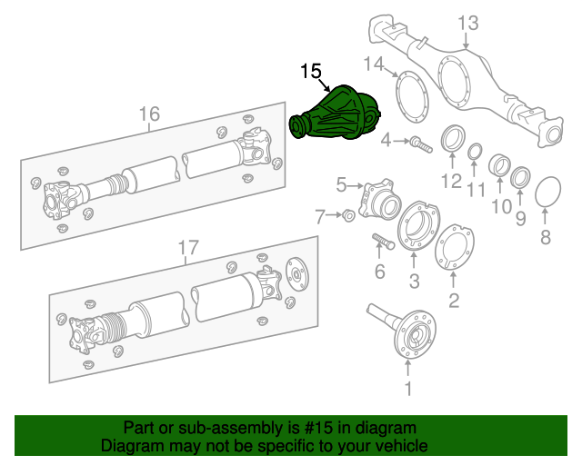 2007-2019 Toyota Tundra Carrier Assembly 41110-0C020 | Toyota Parts Center