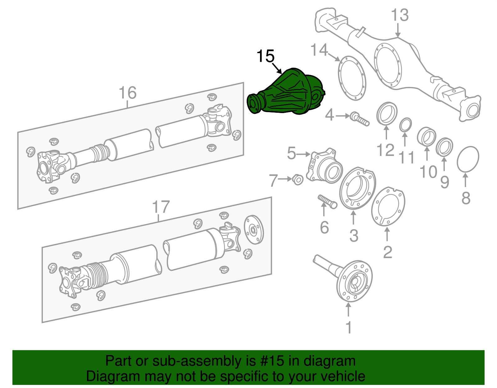 2007-2021 Toyota Tundra Carrier Assembly 41110-0C051 | Toyota Parts Center