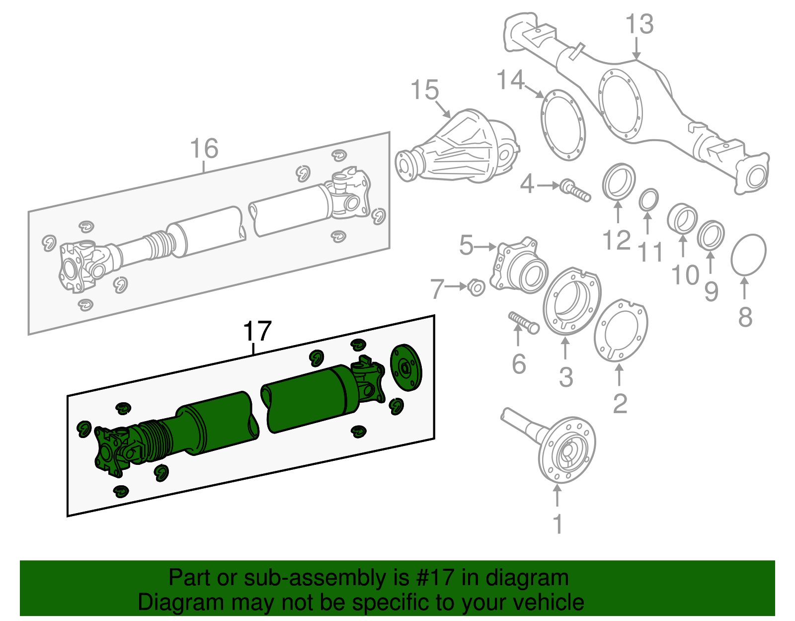 Shaft Assembly, Prop 37110-0C114 | Retail Performance Auto Parts