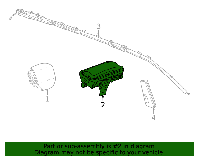2021-2024 GM Instrument Panel Airbag 84965379 GM | GMPartsDirect.com