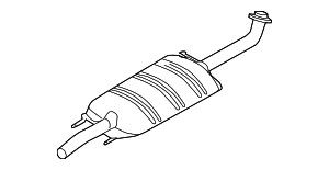 2009-2012 Ford Muffler 9l8z5230g | TascaParts.com