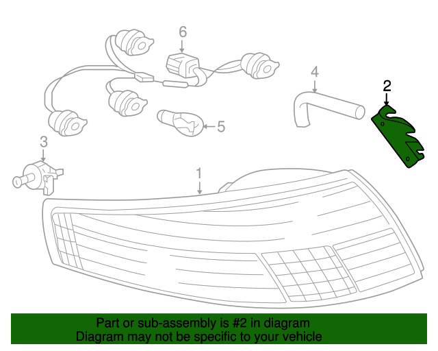 2005-2009 Porsche 911 Tail Light Bracket 997-631-464-01 | Sunset ...