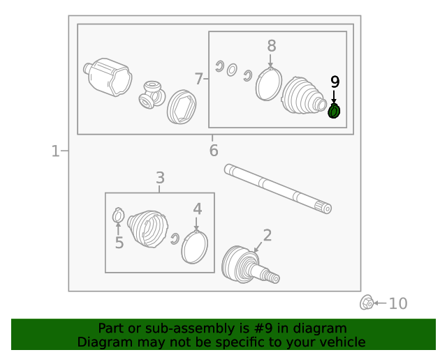 2019-2020 GM Outer Boot Clamp 84392076 | GMPartsDirect.com