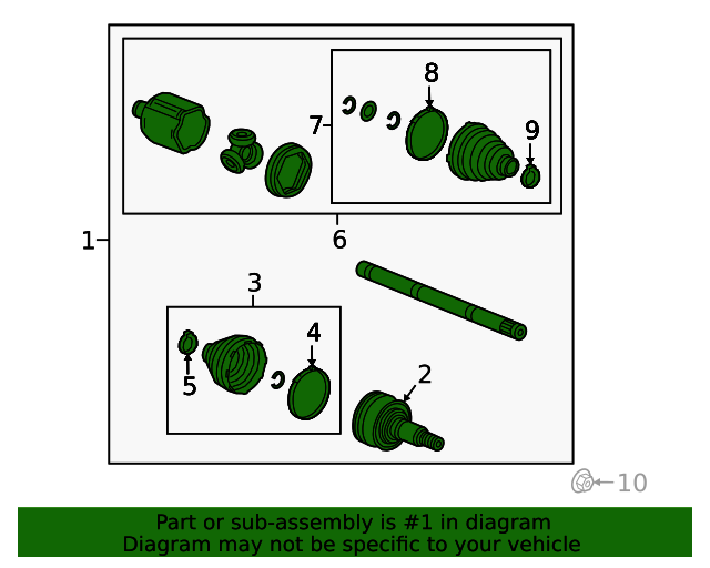 85587221 - Axle Assembly 2023-2024 GMC Sierra 1500 | Chevrolet Parts Direct