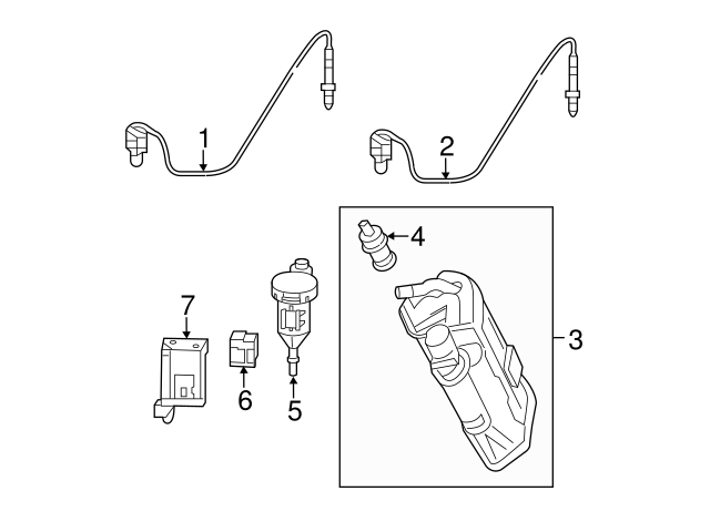 2015-2017 Mercedes-Benz E 400 Purge Valve Lower Bracket 207-470-03-81 ...