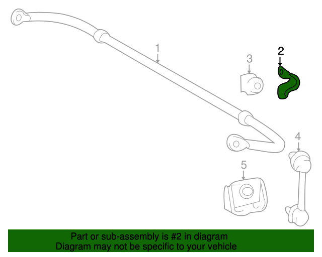 2010-2015 Lexus Stabilizer Bar Bracket 48832-0E070 | OEM Parts Online