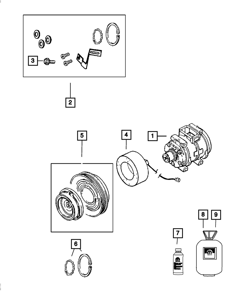 2014-2024 Mopar Air Conditioning Compressor 68158259AH | Mopar eStore