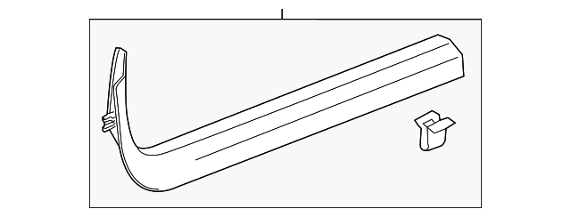 84409530 - Black Driver Side Door Sill Garnish Molding 2015-2019 ...